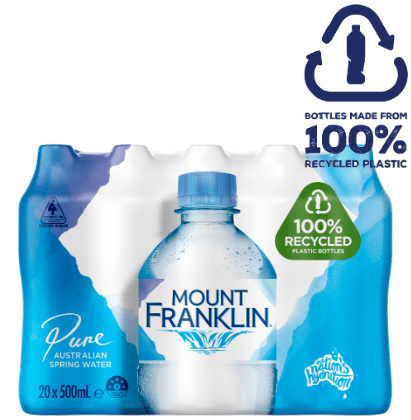 ‘Mount Franklin’ is Australia’s favourite spring water brand.