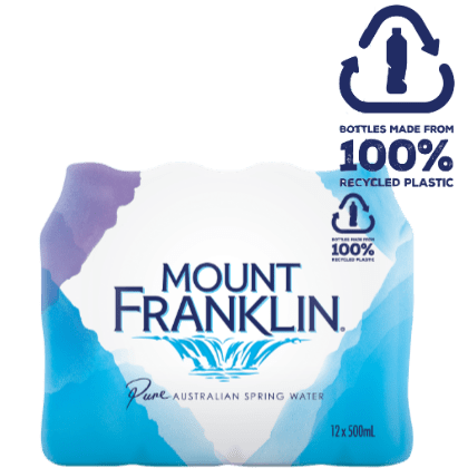 ‘Mount Franklin’ is Australia’s favourite spring water brand.