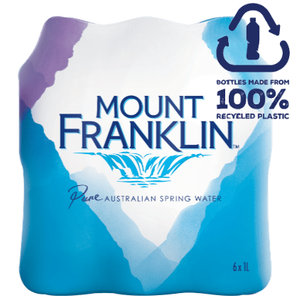 ‘Mount Franklin’ is Australia’s favourite spring water brand.